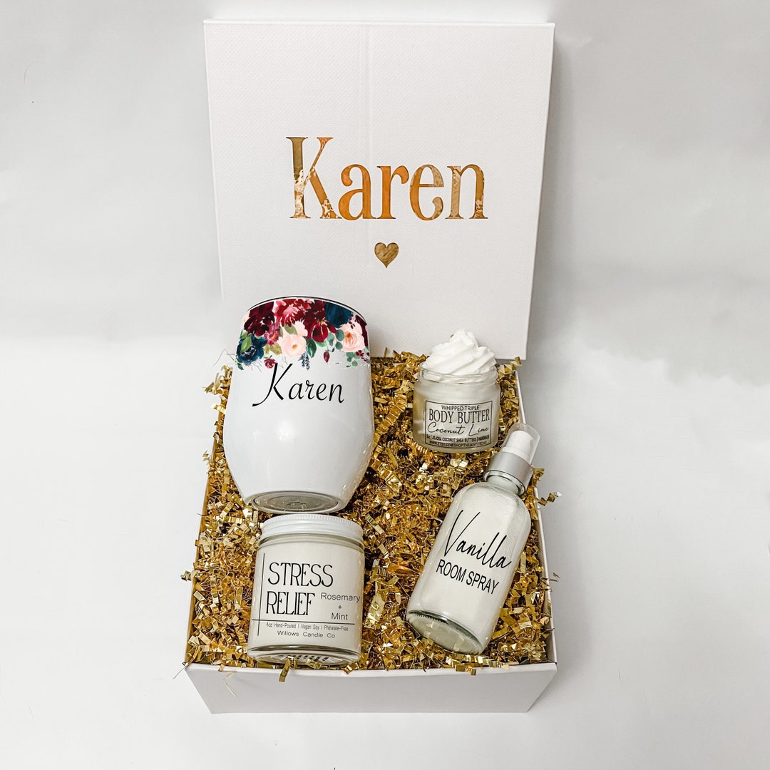 CUSTOM Gift Box Set, Relaxation Care Package Personalized Present for ...