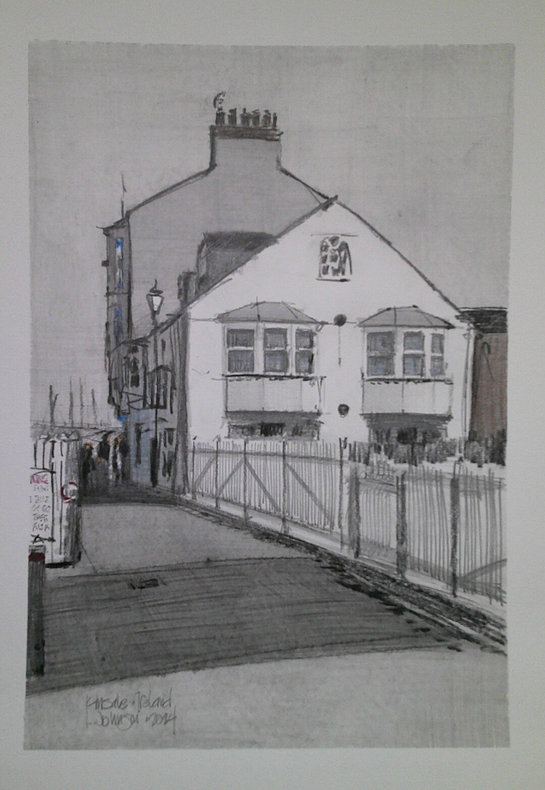 Original Drawing of Irish Townscape - Etsy