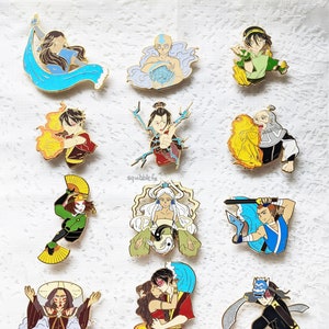 FINAL RESTOCK ATLA in Action B&W Anime Weeb Otaku Hard Enamel Pin / Ita ...