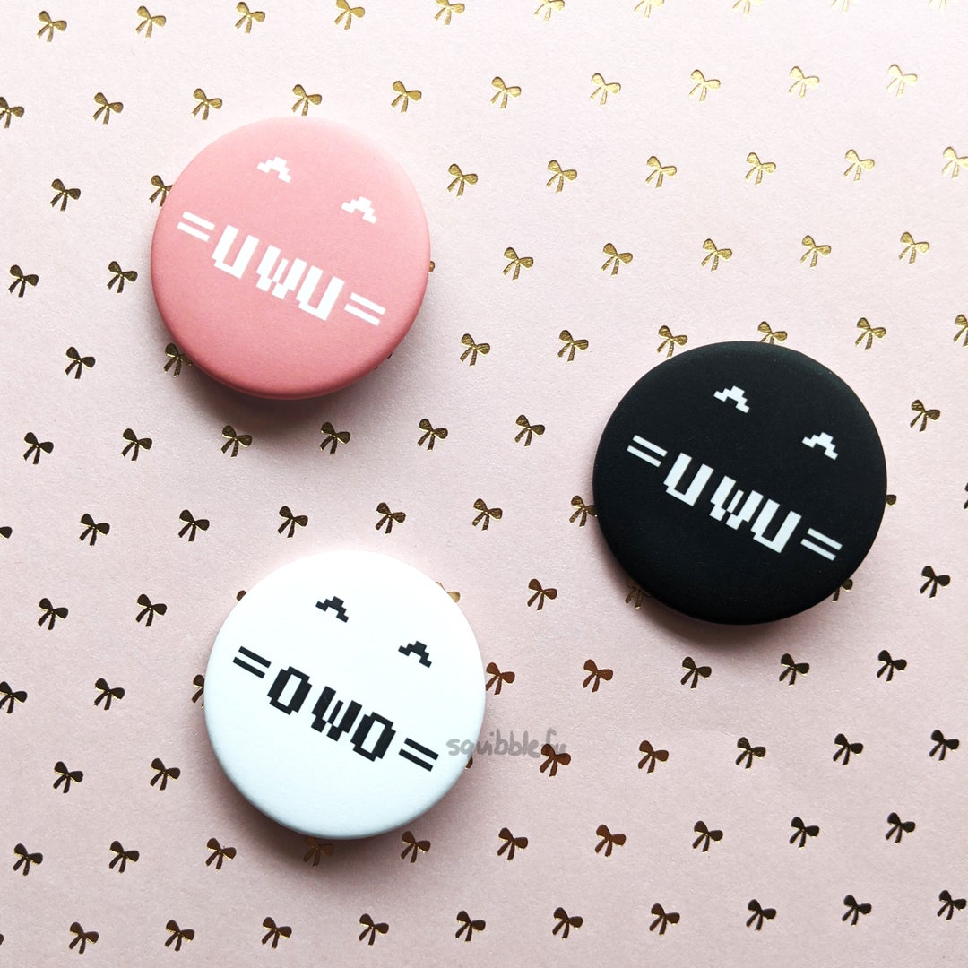 RESTOCK FINAL uwu owo / Weeb Otaku Neet Anime Buttons / Bolso - Etsy España