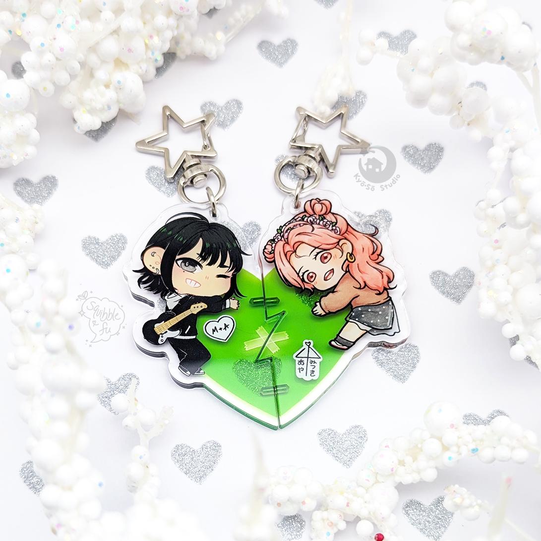 Mitsuaya Collab BFF Keychains | TGSWIIWAGAA Green Yuri GL Manga Girls ...