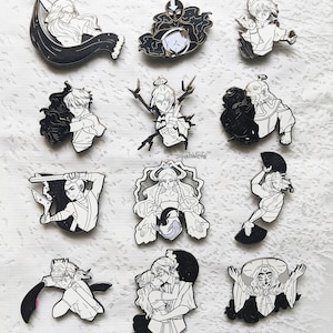 FINAL RESTOCK ATLA in Action B&W | Anime Weeb Otaku Hard Enamel Pin ...
