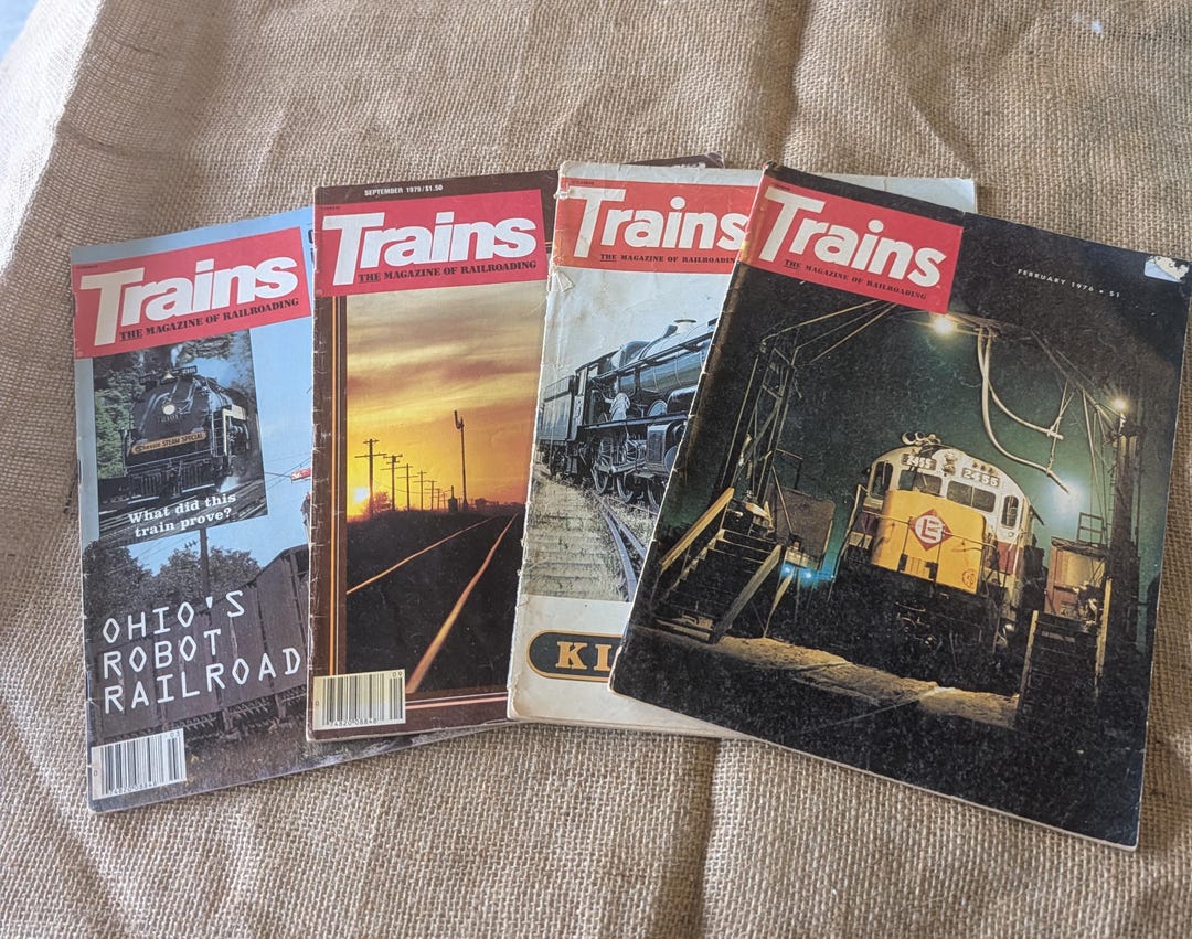 Vintage Trains Magazines 1973 1976 2979 Lot of 4 . - Etsy