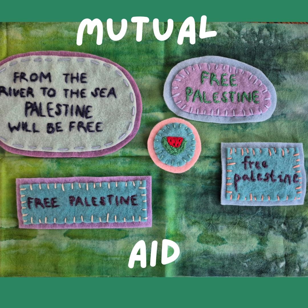 Mutual Aid Sliding Scale Free Watermelon State Patches, Felt Hand ...