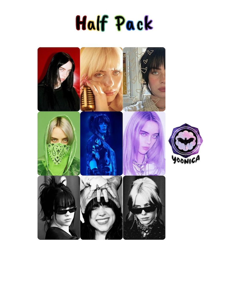 Billie Photocard Packs - Etsy