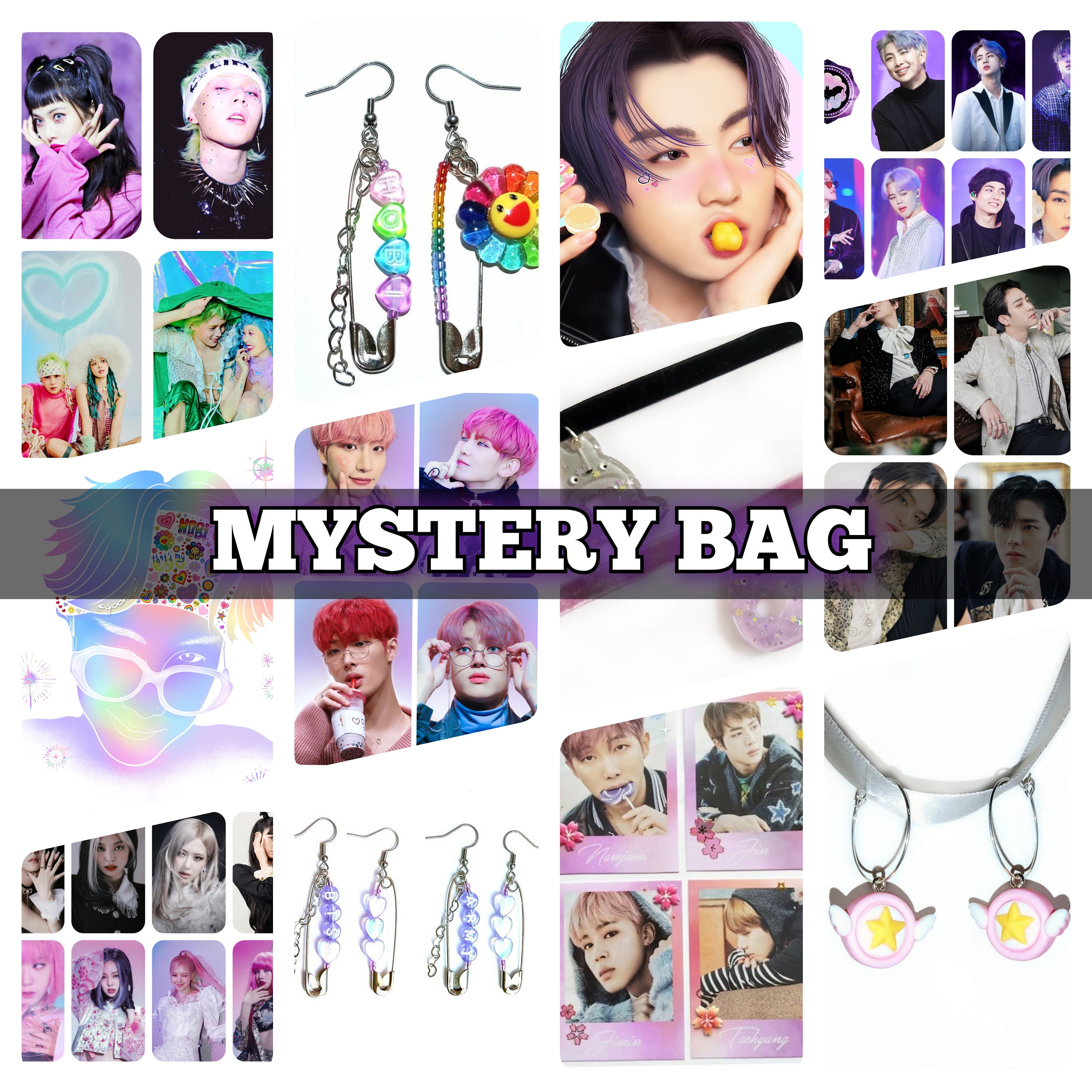 Mystery bag BTS Ateez K-pop Anime Kawaii - Etsy México