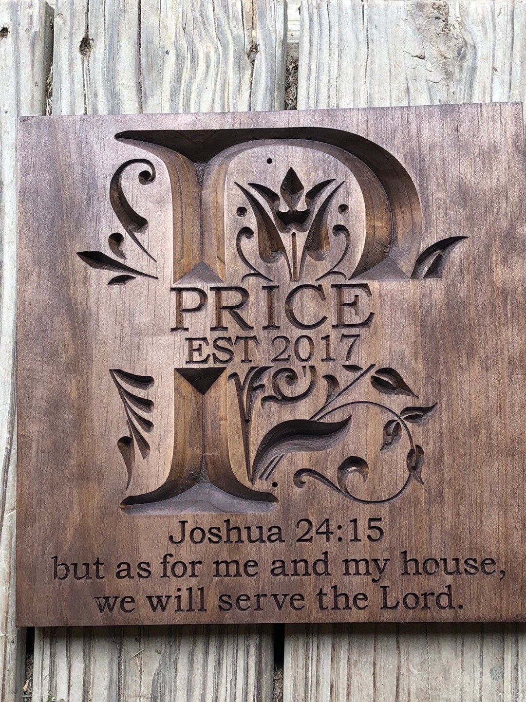 Family Name Sign, Wooden, Customized, Affordable, Wall Decor, Bible ...