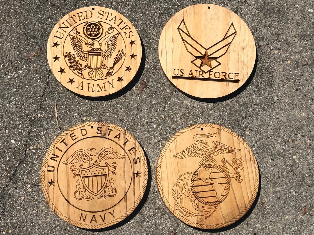 Military Veteran Sign, Army, Navy, Air Force, Marine, Memorial, Wall ...