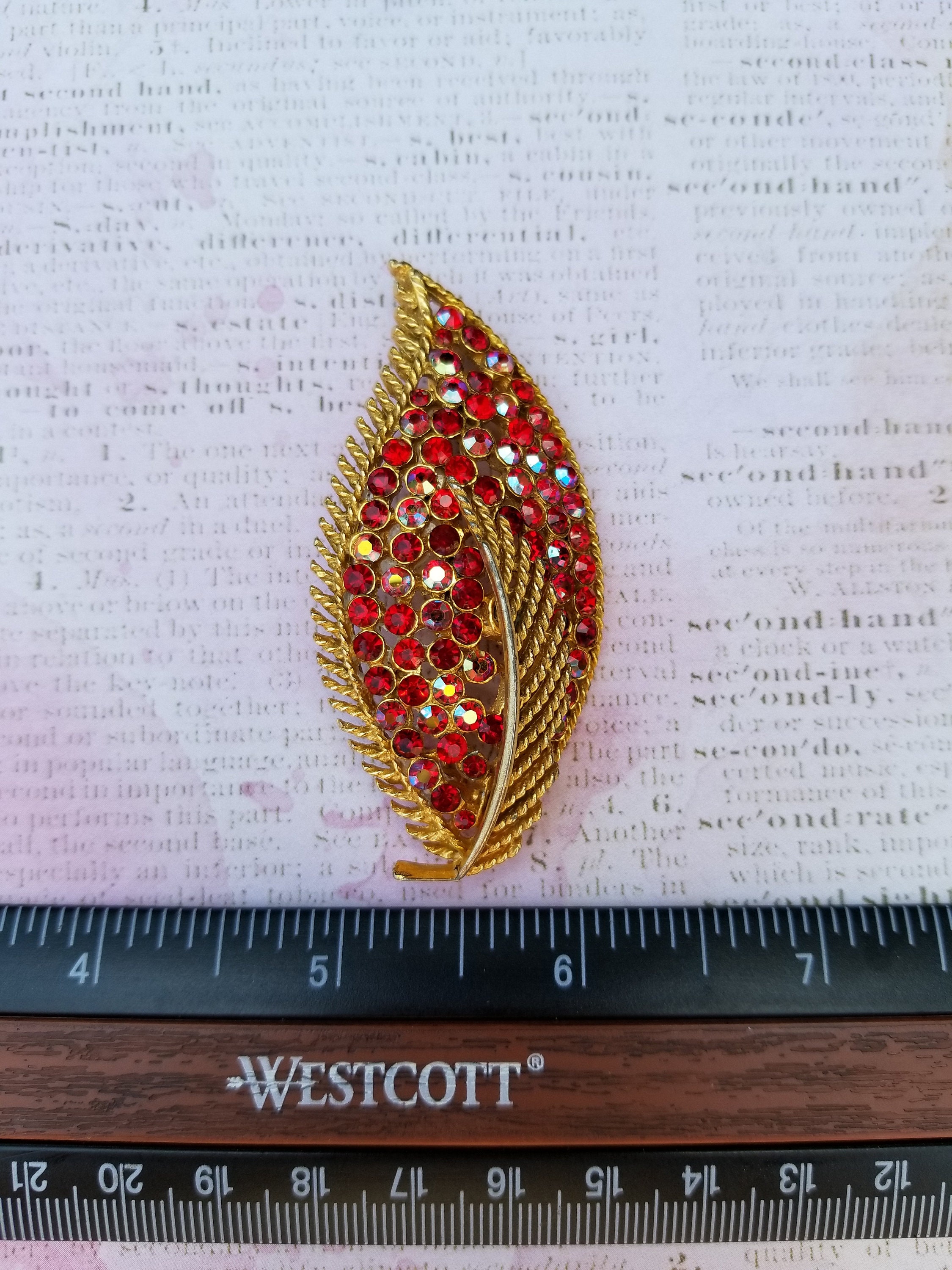 Rare Vintage Coro Leaf Pin. Brooch. Signed Coro. 1950s. Mid - Etsy