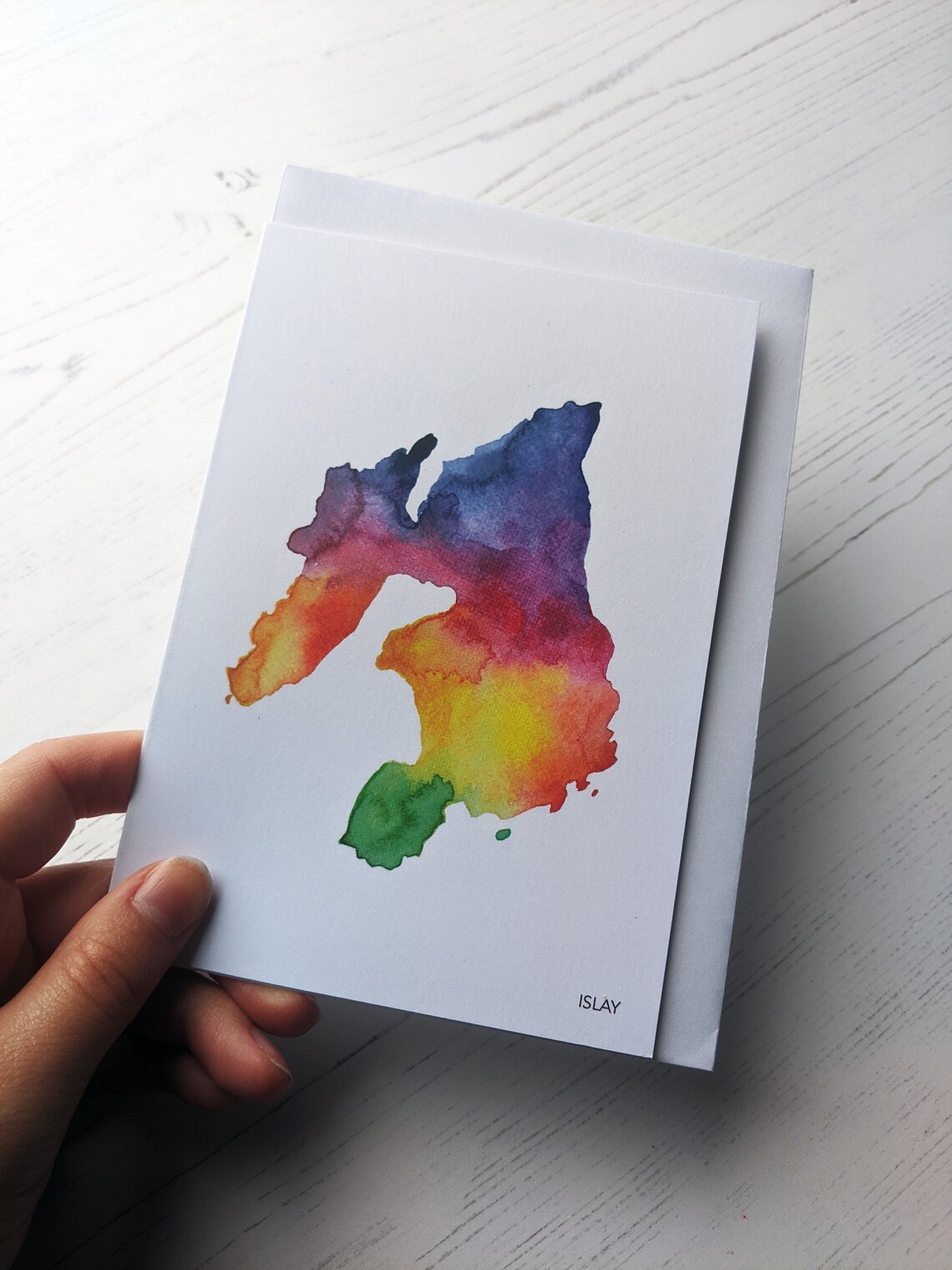 Islay Map Greetings Card Scottish Islands Range - Etsy