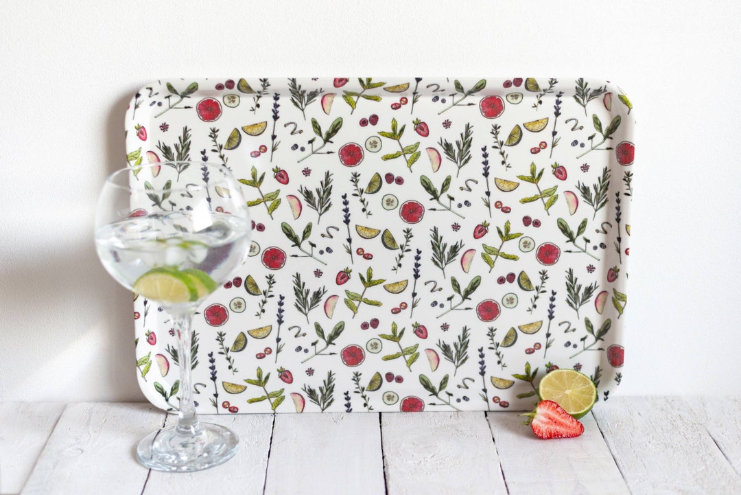 Serving Tray Set Gin Garnish Botanicals - Etsy UK