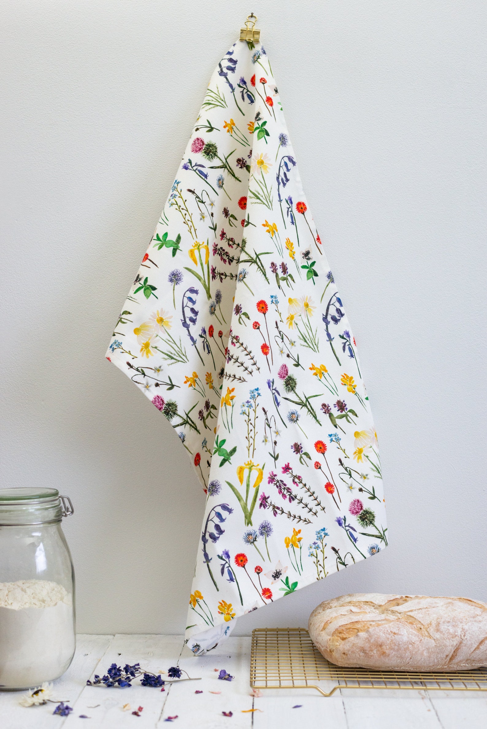 Wild Flowers Tea Towel Set - Etsy