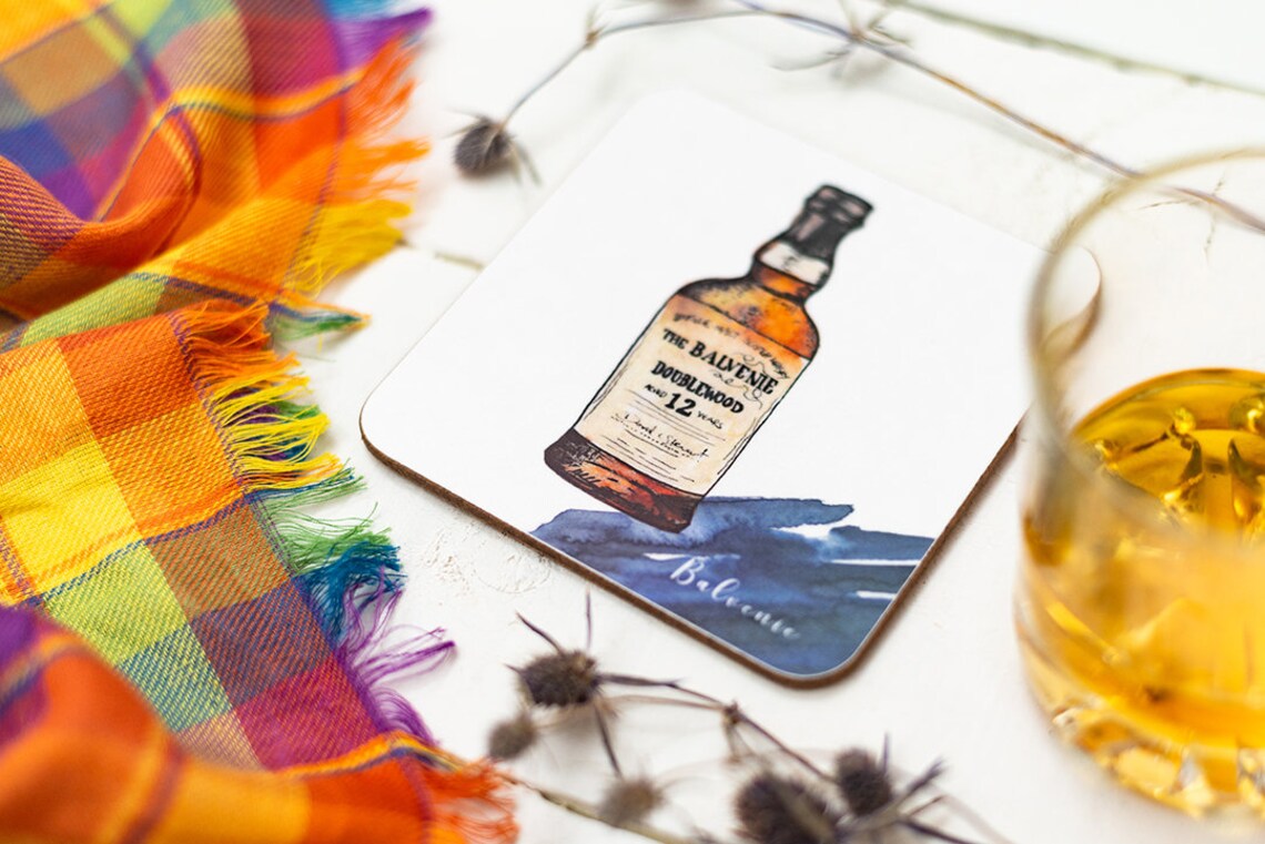 Balvenie Doublewood Whisky Coaster - Etsy