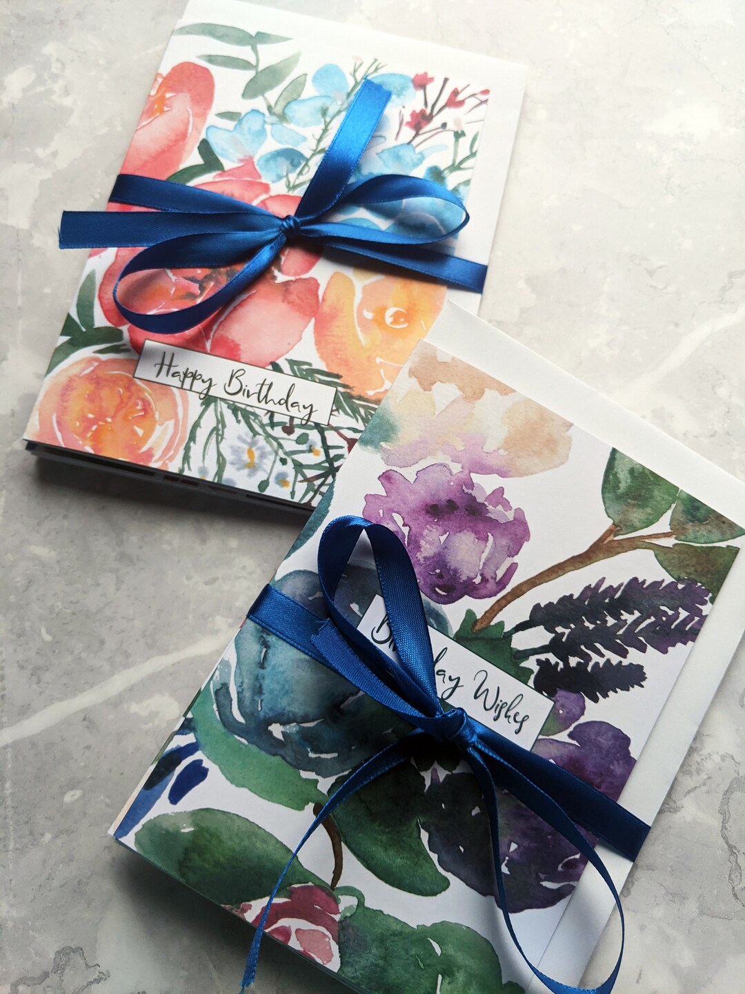 Birthday Card Set - Floral Greetings Cards (set of 4) - Etsy