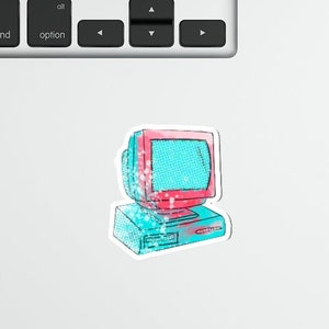 Retro - 90's Box Computer - Old Computer - 1990s - Y2K - Die-cut ...