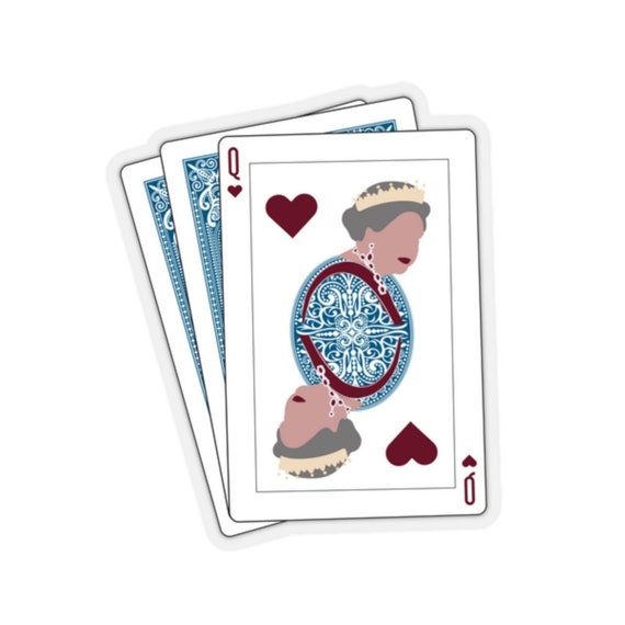 Queen Elizabeth II Queen of Hearts Card Deck Design - Etsy India
