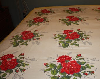 Roses tablecloth | Etsy