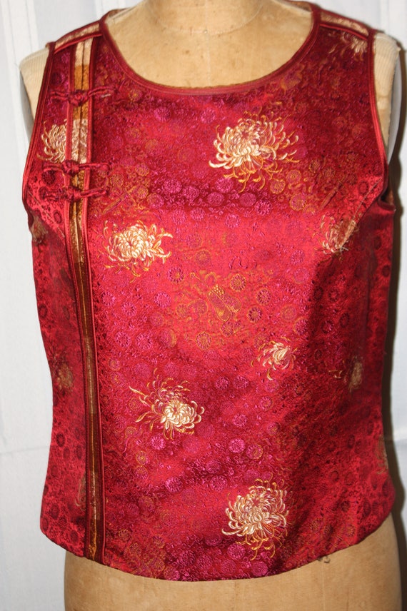 Brocade Asian Top - Gem