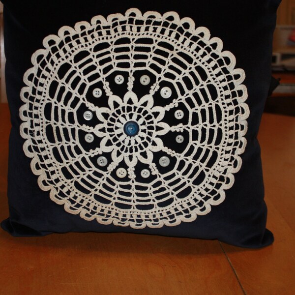 Doily Pillow - Etsy
