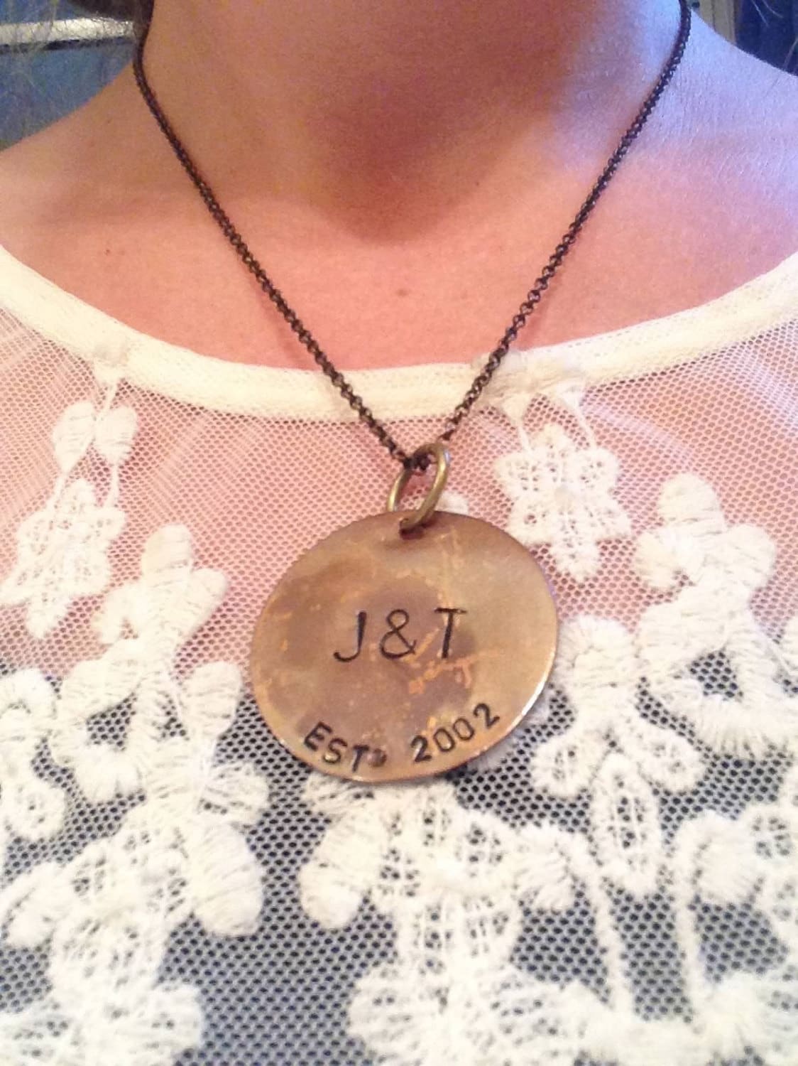 Monogram Necklace - Etsy