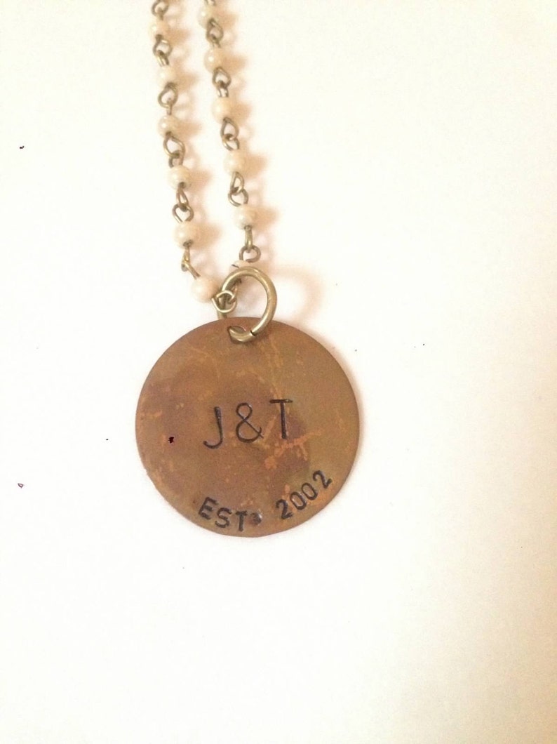 Monogram Necklace - Etsy