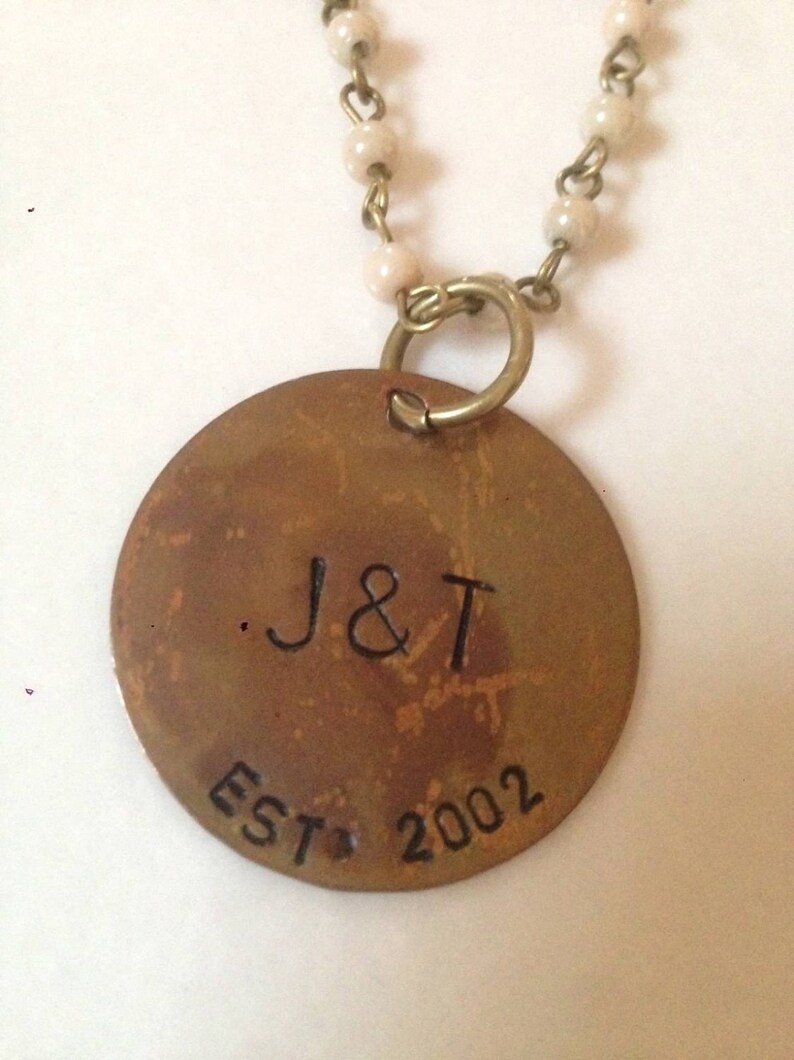 Monogram Necklace - Etsy