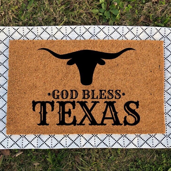 Texas Doormat - Etsy