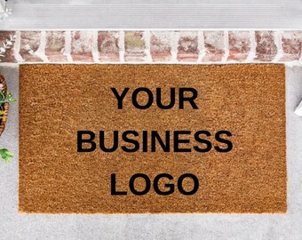 Custom Doormat-welcome Doormats Business Door Mat Hair Salon - Etsy