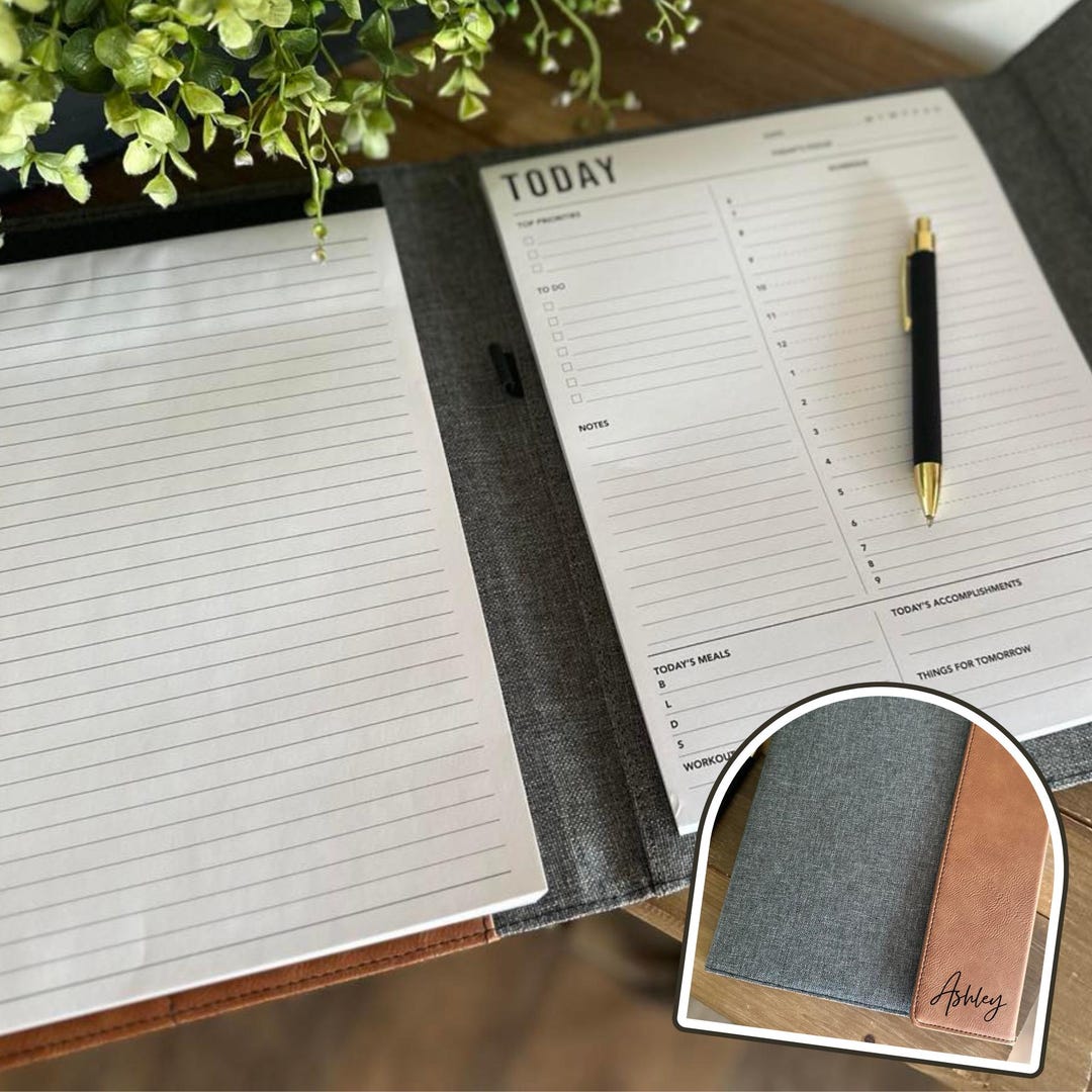 Refillable Daily Planner | Personalized Portfolio Planner | ADHD ...