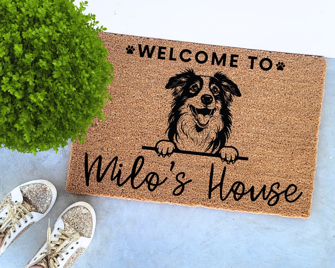 Custom Dog Doormat | Dog Mom Gifts | Dog Gifts | Pet Doormat | Funny ...