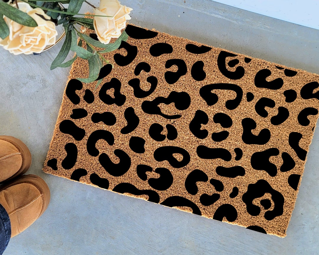 Cheetah Print Doormat | Boho Decor | Cheetah Print | Boho Rug | Welcome ...