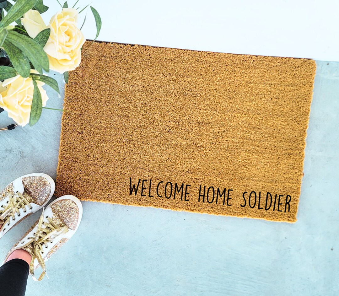 Welcome Home Soldier Doormat | Soldier Gifts | Military Gifts ...