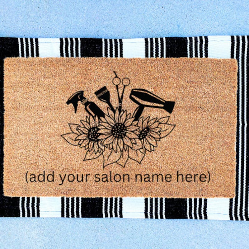 Salon Outdoor Welcome Mat - Etsy