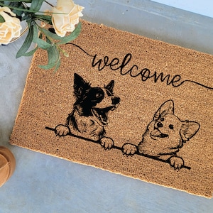 Custom Dog Doormat | Dog Mom Gifts | Dog Gifts | Pet Doormat | Funny ...