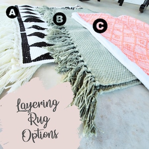 Spring and Summer Indoor Outdoor Layering Rugs | Doormat Layering Rug ...