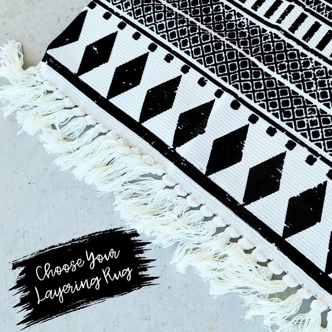 Boho Layering Rug | Layering Rugs | Indoor Outdoor Rugs | Layering Rug ...