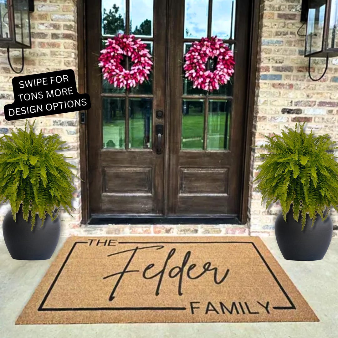 Custom Wedding Gift for Couples, Custom Door Mat, Housewarming Gift ...