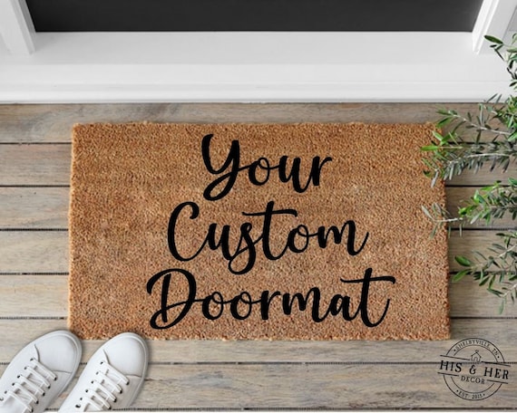 Custom Door Mat Personalized Doormat Personalized Gifts - Etsy