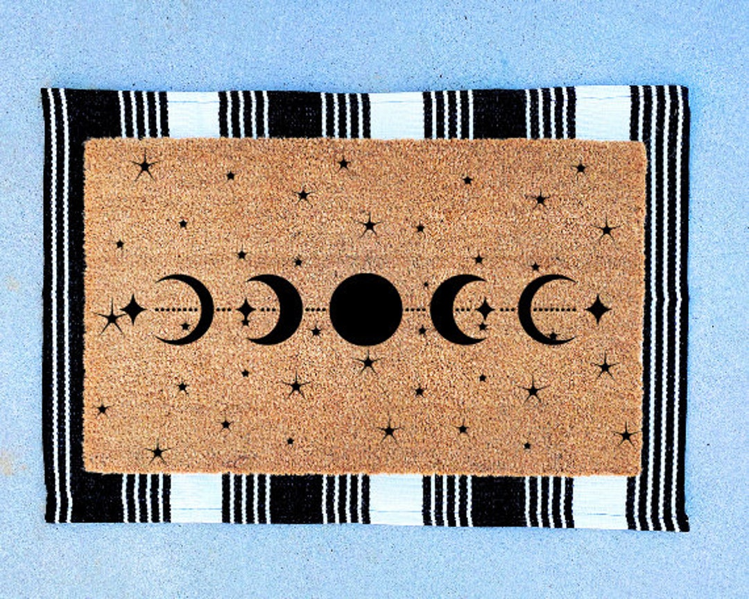 Moon Phases Gifts | Moon Phases Doormat | Lunar Phase | Boho Welcome ...