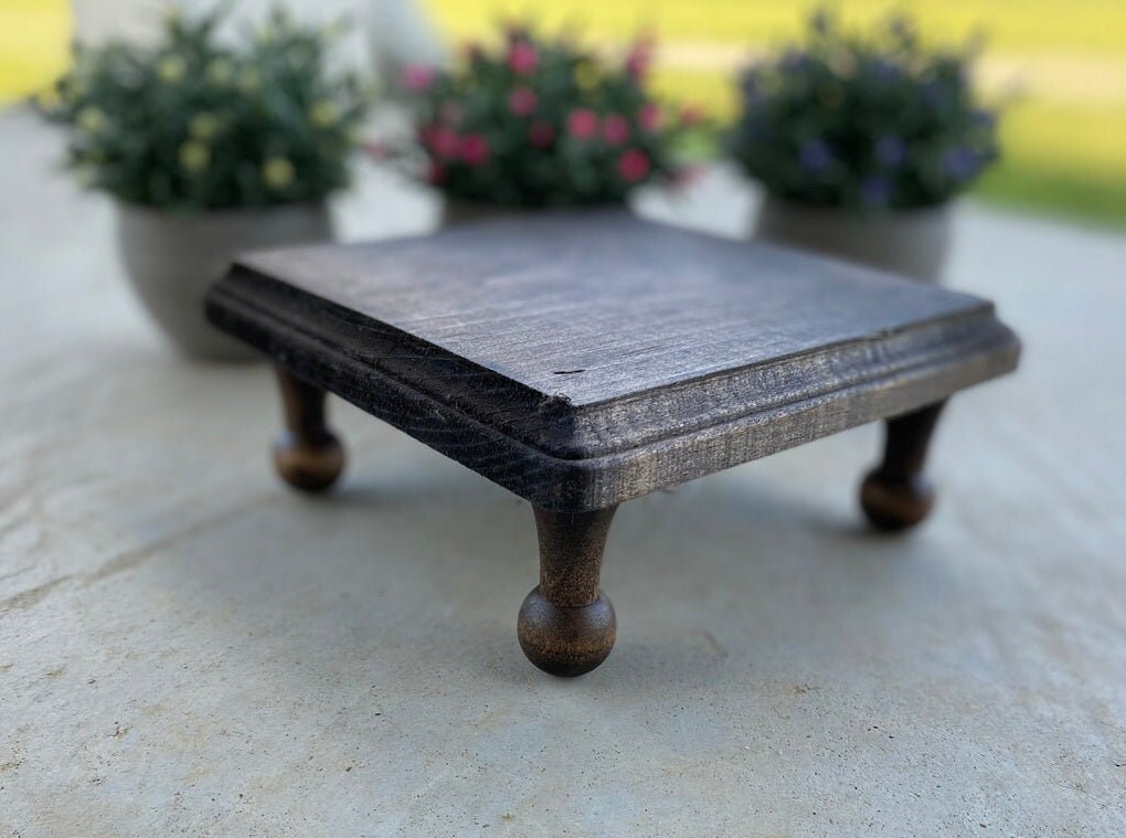 Mini Square Wood Riser Farmhouse Wood Riser Farmhouse - Etsy