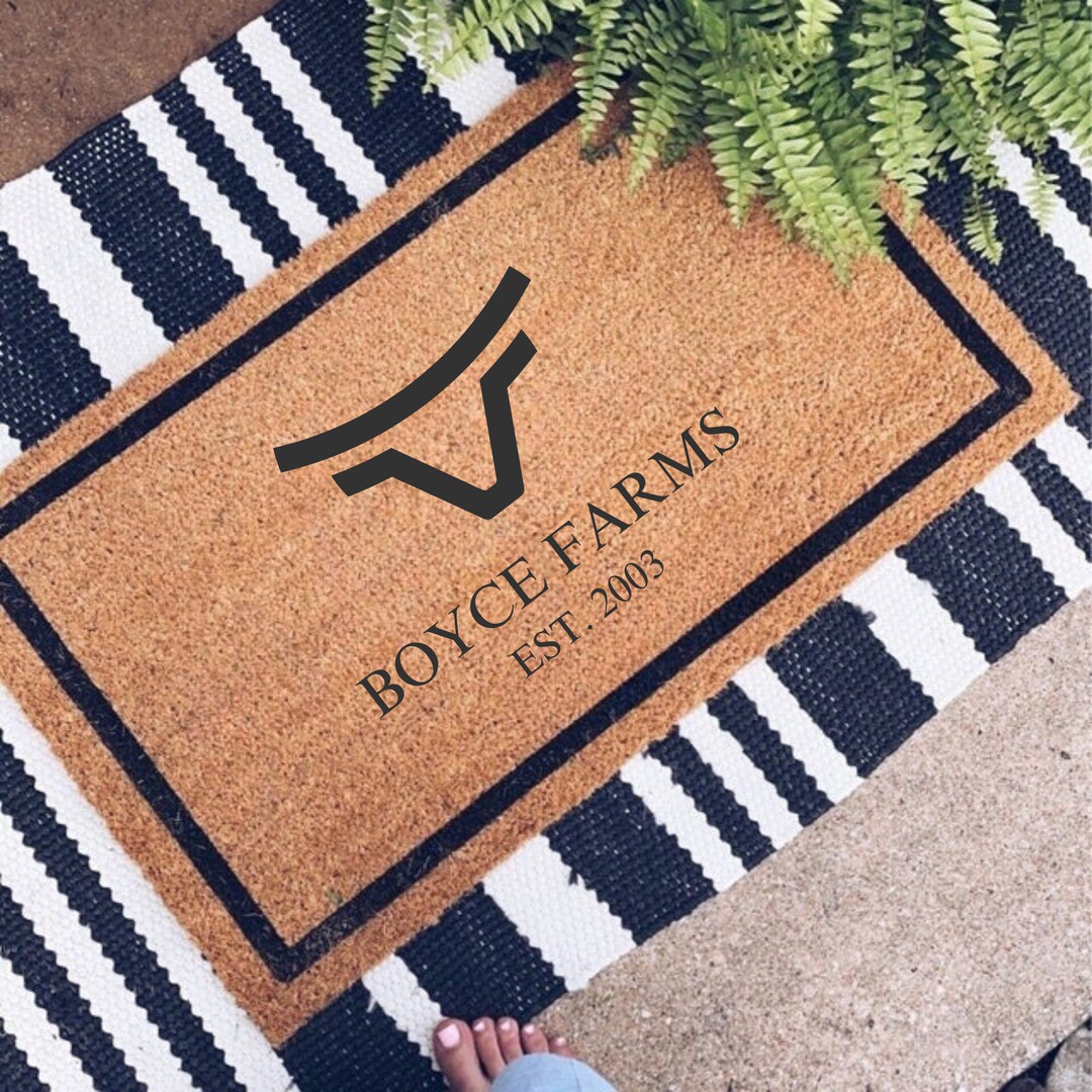 Cattle Branding Farms Doormat | Cattle Brand | Western Doormat | Farm ...