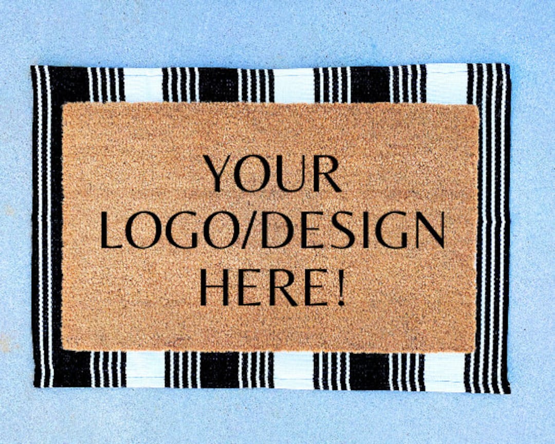 Business Logo Doormat, Custom Door Mat, Business Logo Sign, Welcome Mat ...