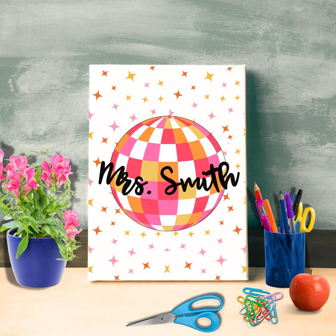 Disco Teacher Classroom Decor | Teacher Gift | Back to School | Teacher ...