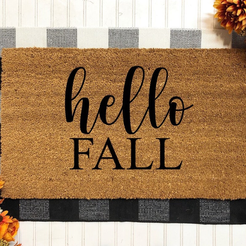 Hello Doormat - Etsy