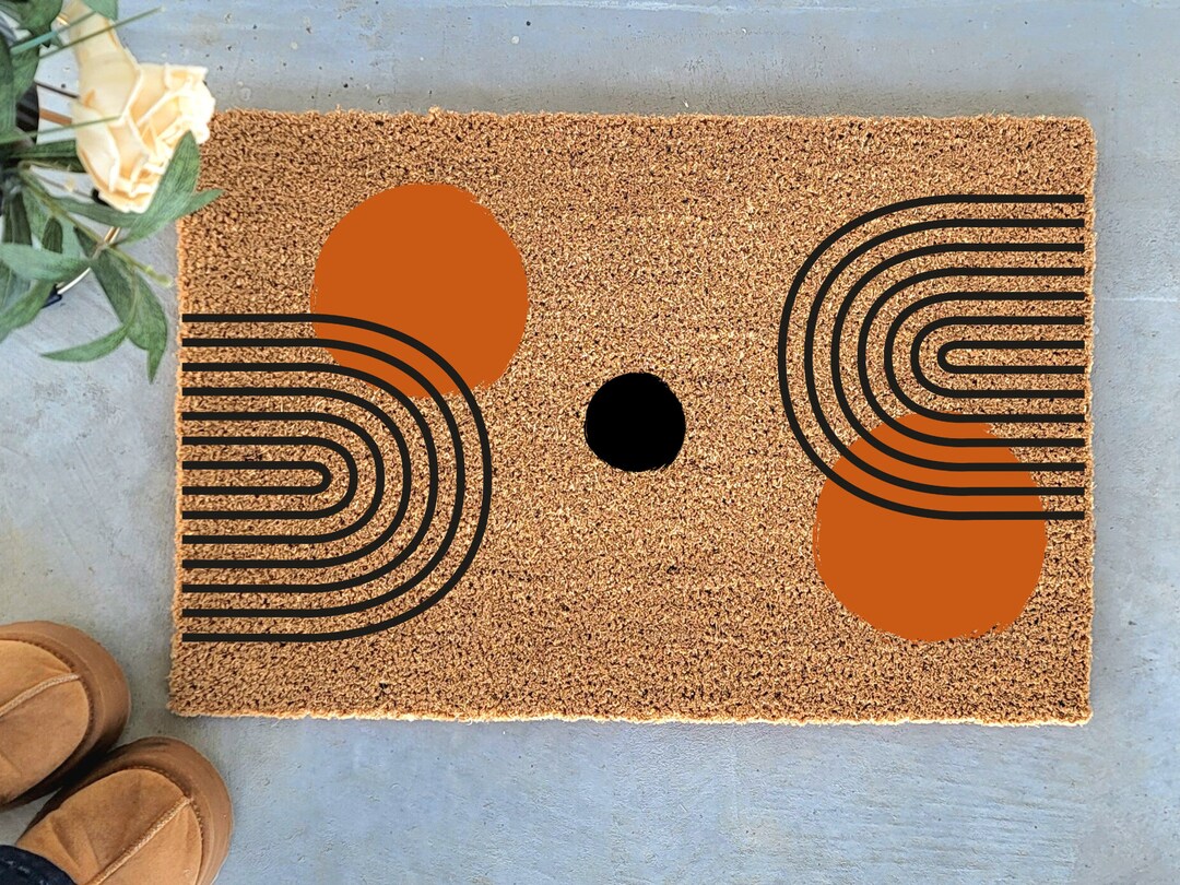 Geometric Shape Doormat | Minimalist Decor | Boho Decor | Geometric ...