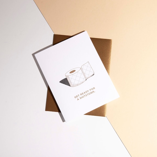 Toilet Paper Greeting Card - Etsy