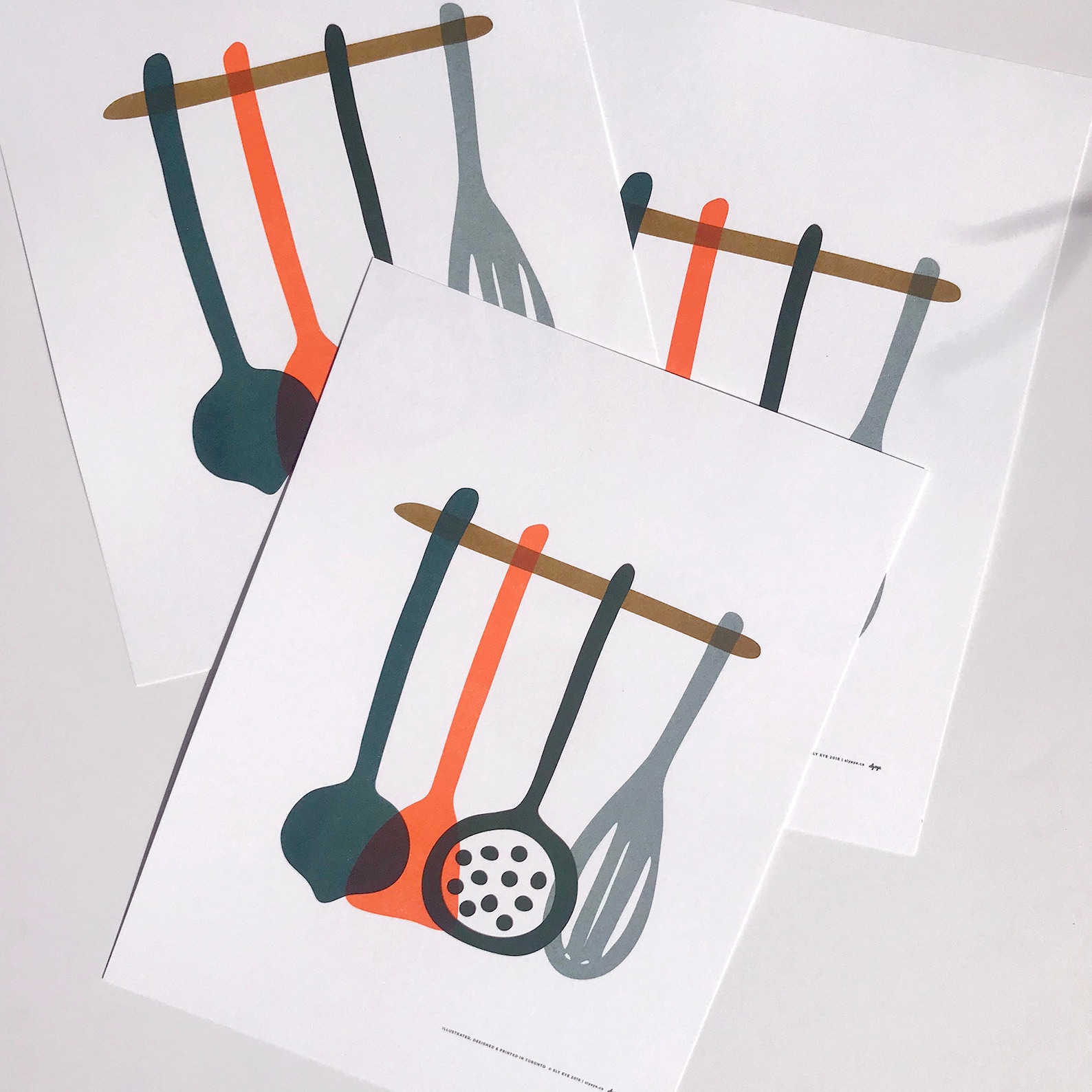 Kitchen Utensils, Retro, Vintage, Print, Kitchen Art, Wall Decoration ...