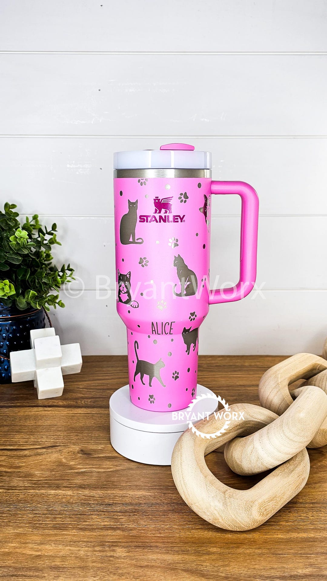 STANLEY Cats Engraved 40oz STANLEY With Handle Mother's Day Gift Cat ...