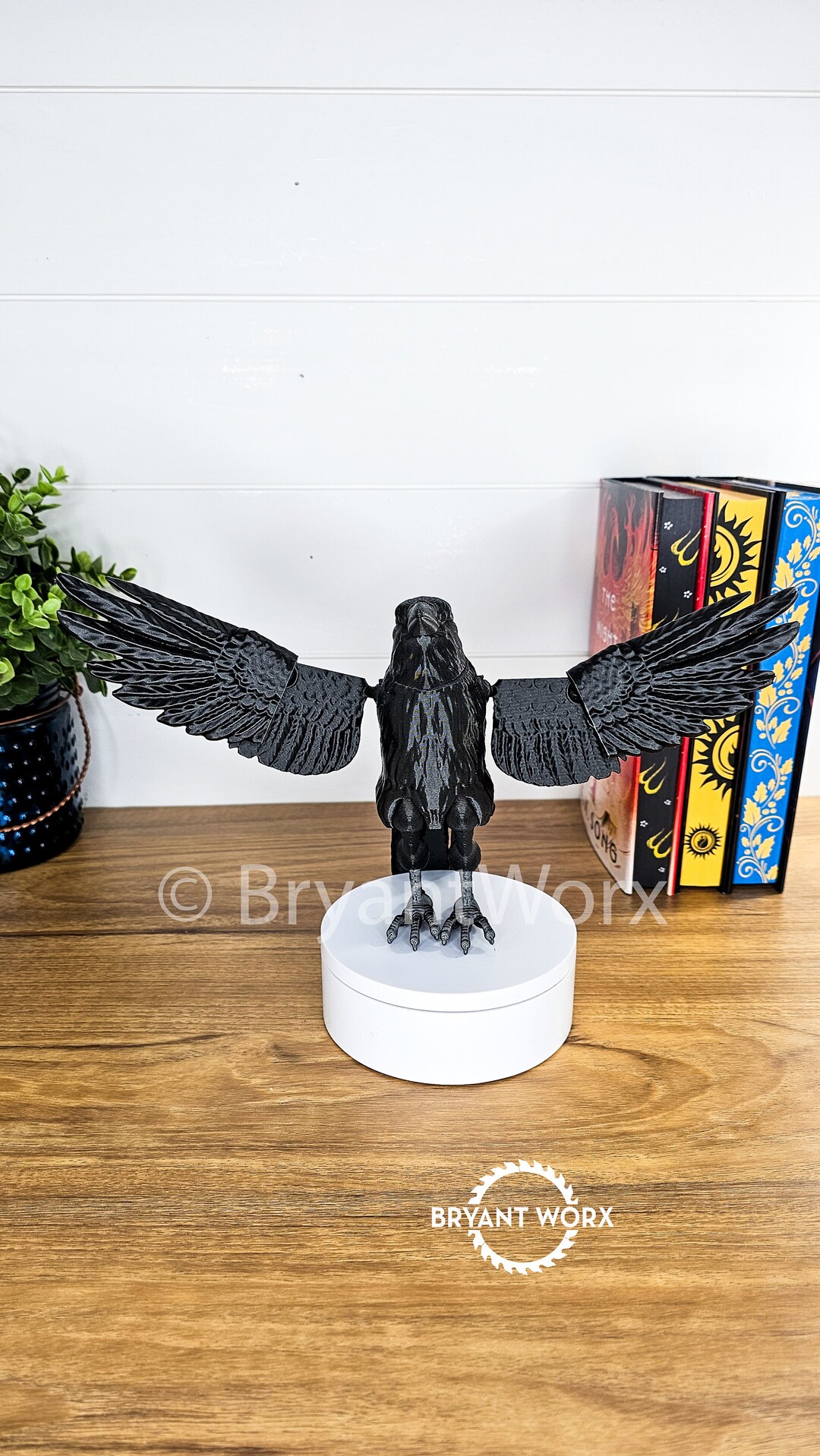 Raven Toy Articulated 3D Print Kids Toy Animal Gift Baby Raven Crow ...