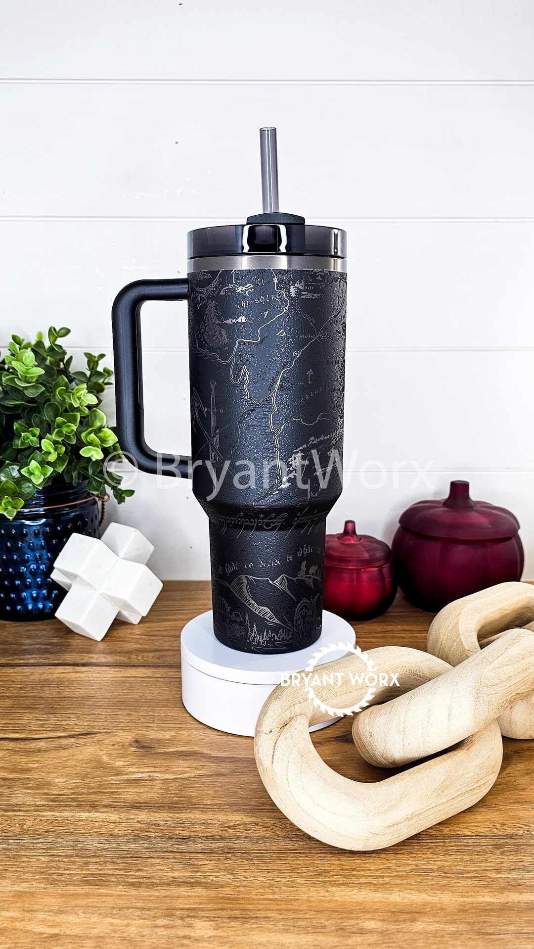 STANLEY Ring Destroyer Map Tumbler Engraved STANLEY Elvish Ring Lord ...